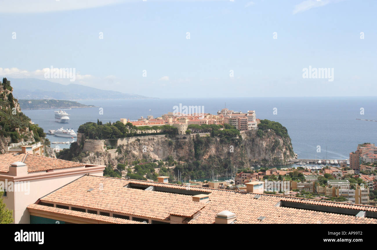 aerial view of Royal Palace Monaco September 2006 Stock Photo - Alamy