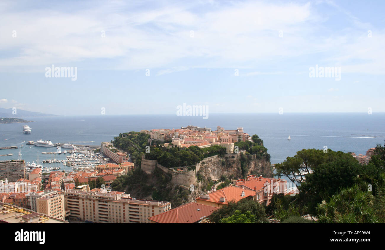aerial view of Royal Palace Monaco September 2006 Stock Photo - Alamy