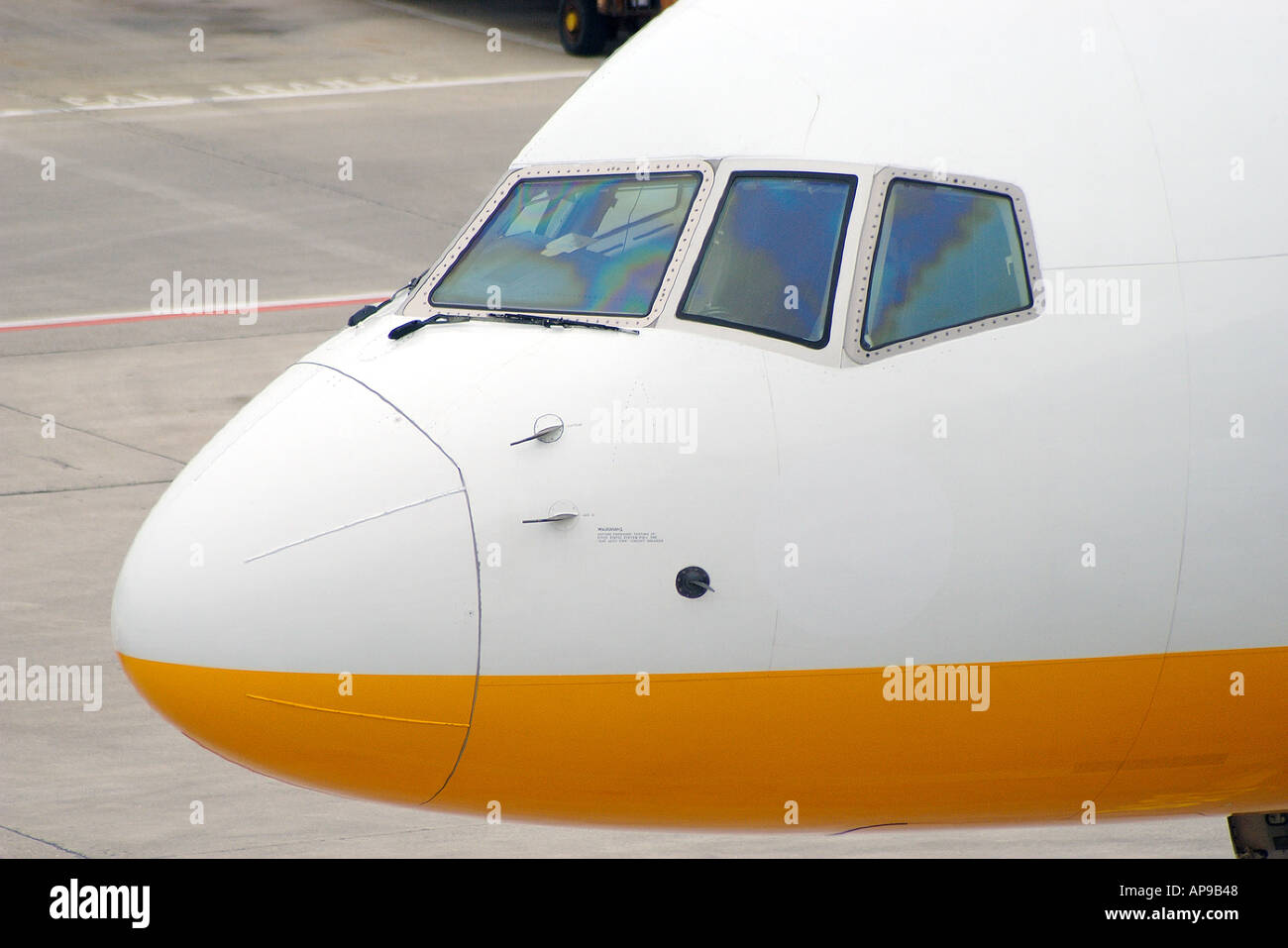 Nose of an airplane Stock Photo - Alamy