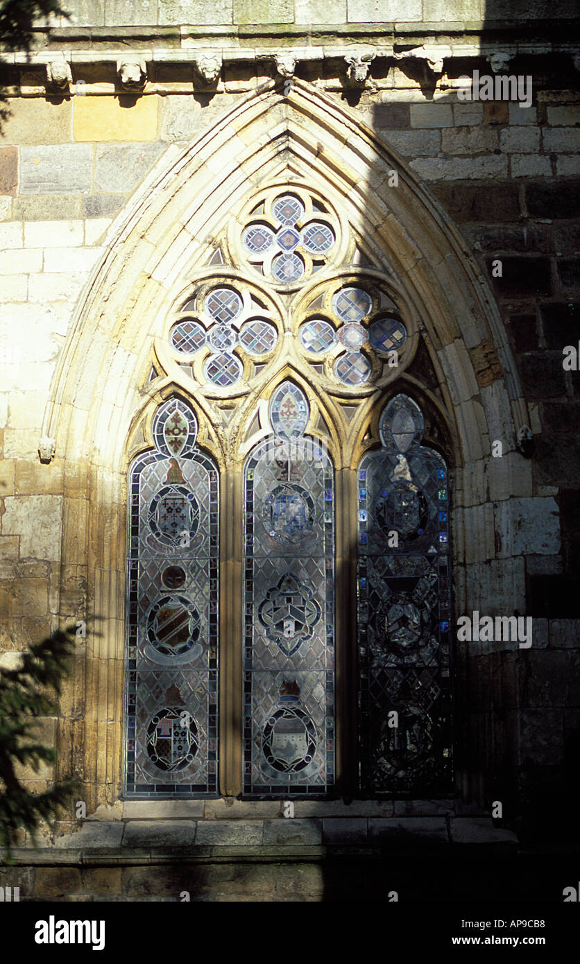 Beautiful geometric tracery in Howden Minster East Riding Yorkshire UK ...