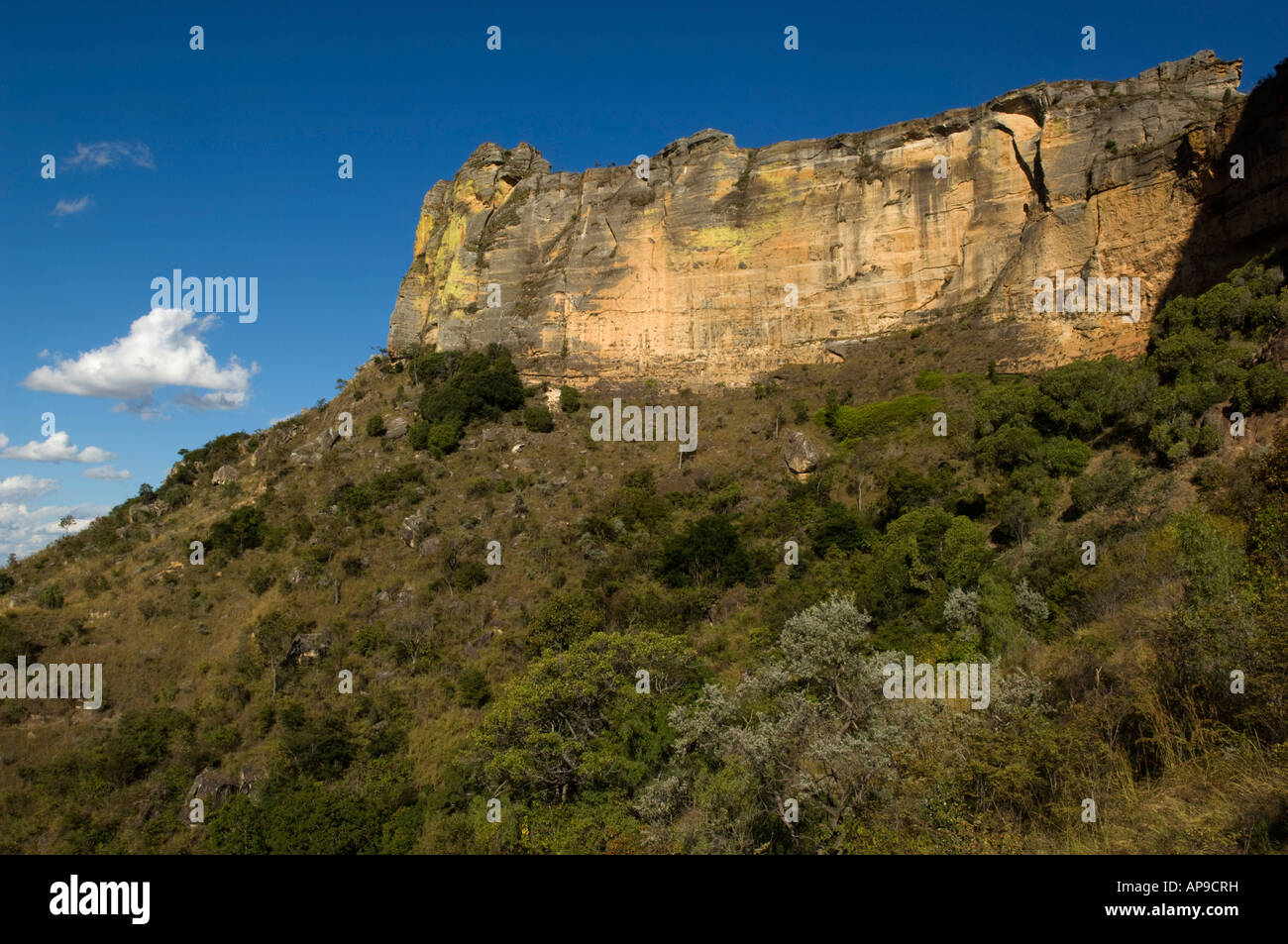 Sandstone cliff, Isalo National Park, Madagascar Stock Photo - Alamy