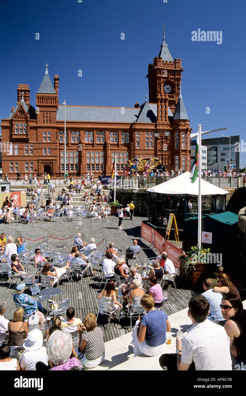 International Food and Drink Festival Cardiff Bay South Wales Stock ...