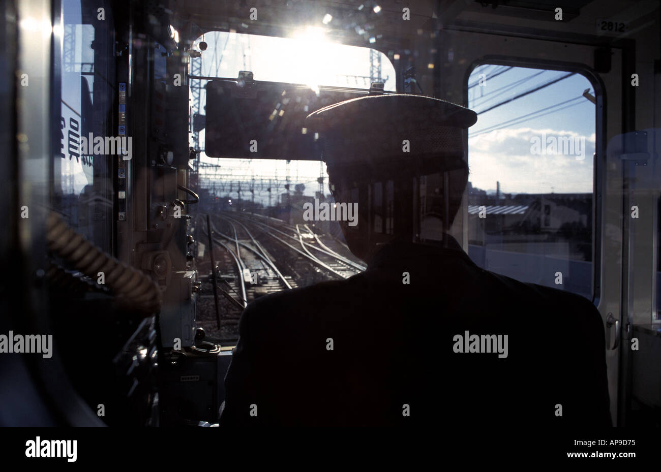 Japanese train driver in train hi-res stock photography and images - Alamy