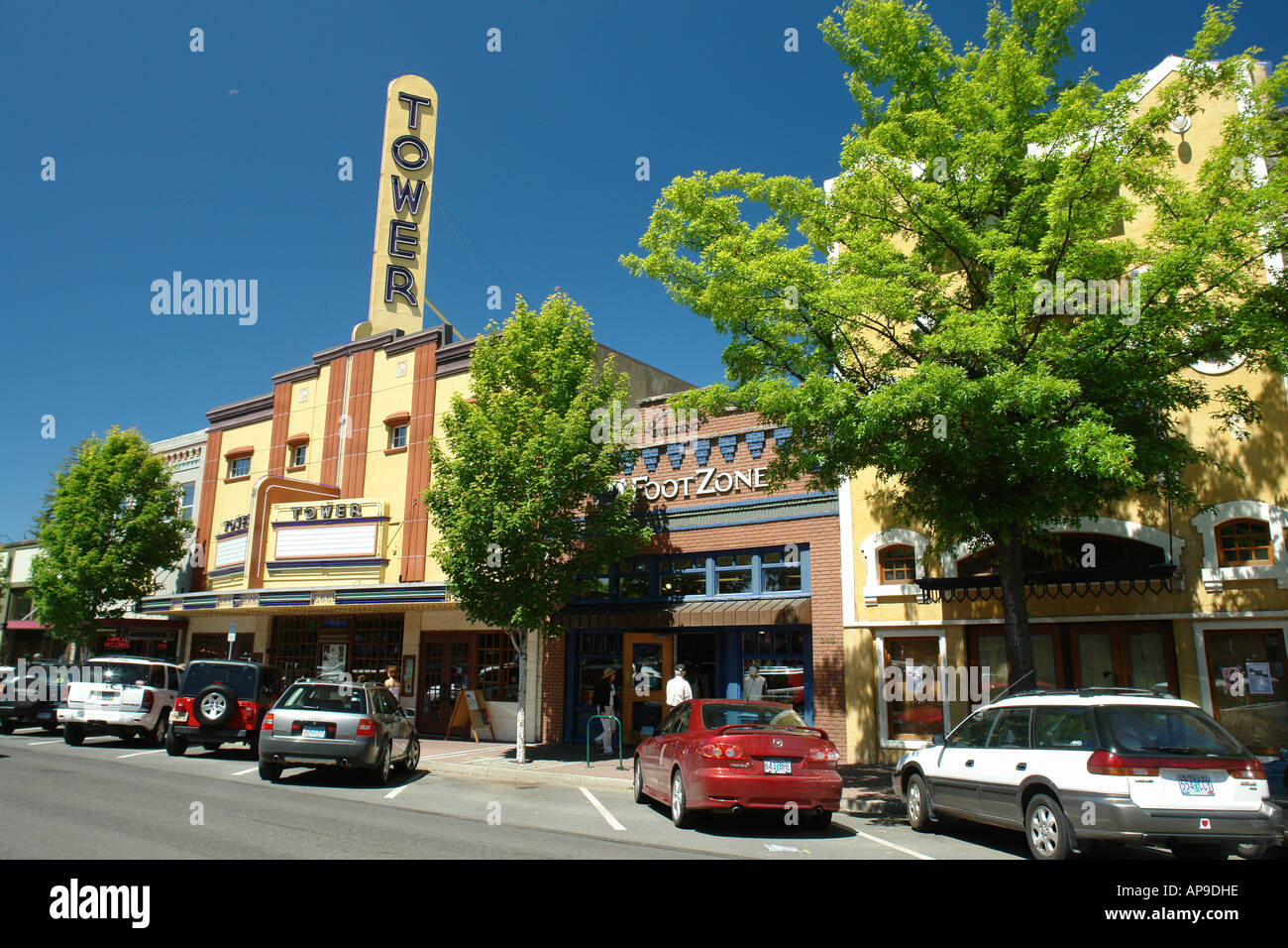 AJD50943, Bend, OR, Oregon, downtown, Tower Theater Stock Photo - Alamy