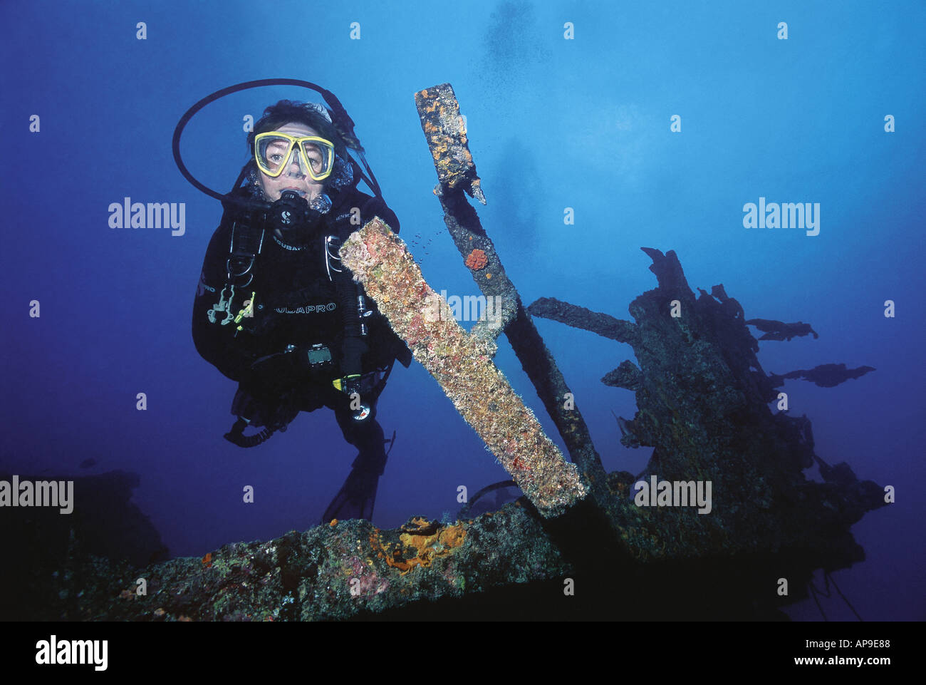 Female scuba diver indian ocean hi-res stock photography and images - Alamy