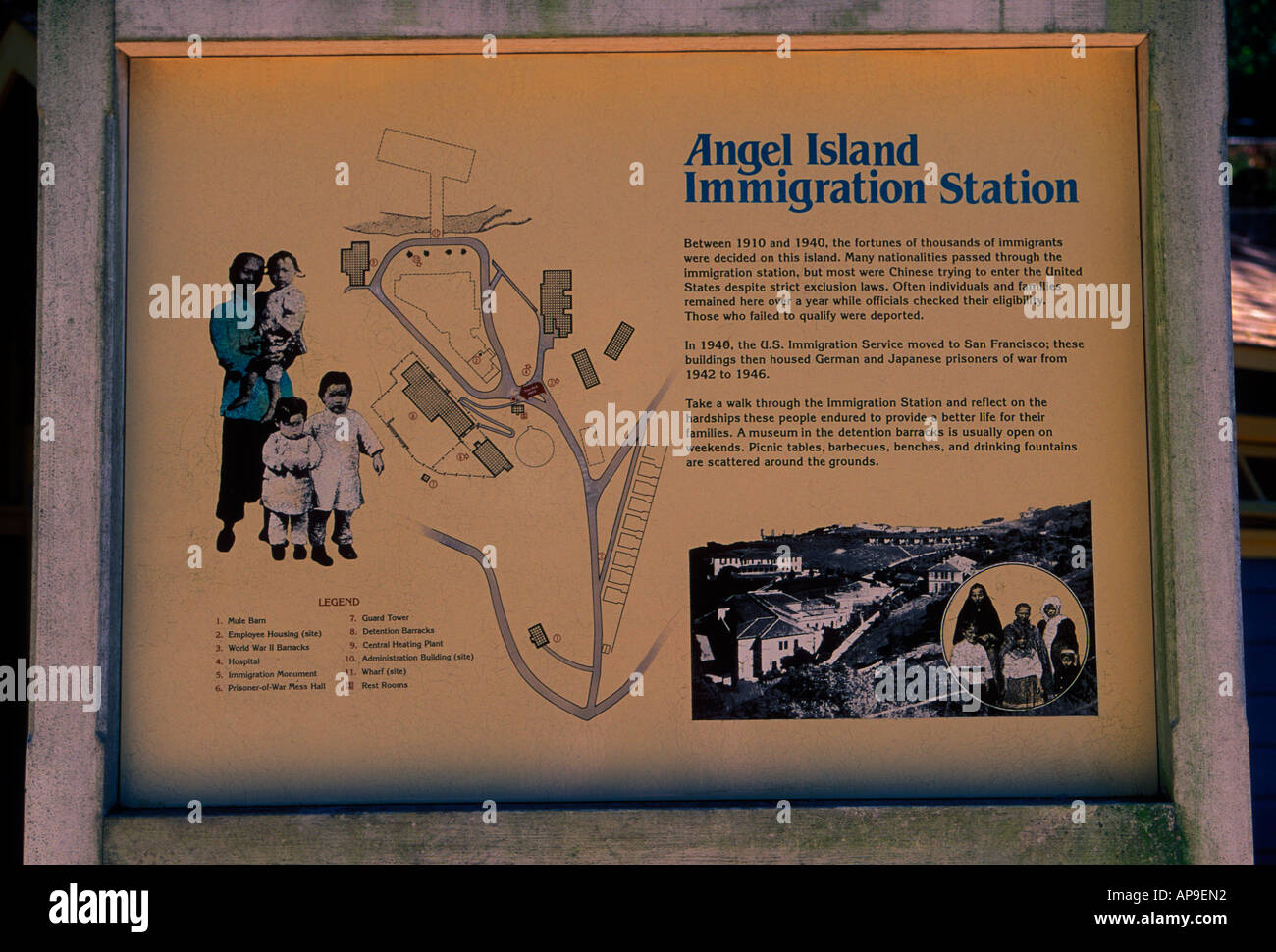 Angel Island Immigration Station Map