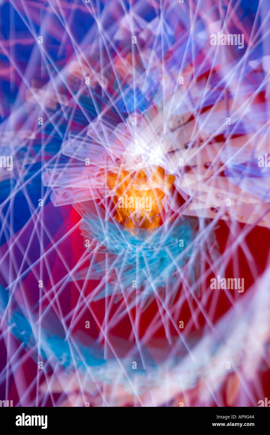 Symmetric graphic that appears to be spinning Stock Photo - Alamy