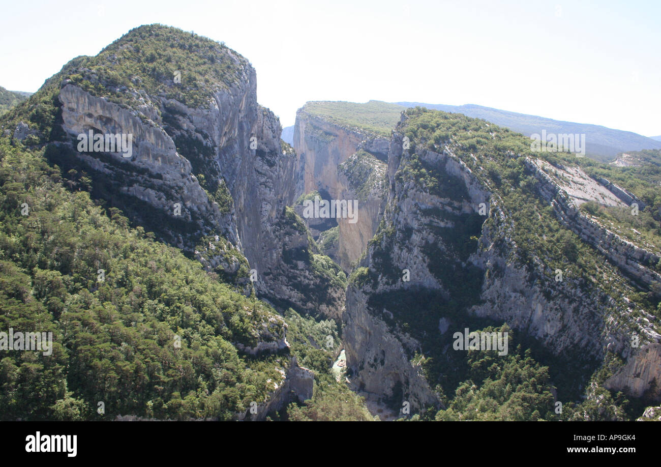 view from Point Sublime Gorge du Verdon Southern France September 2006 ...