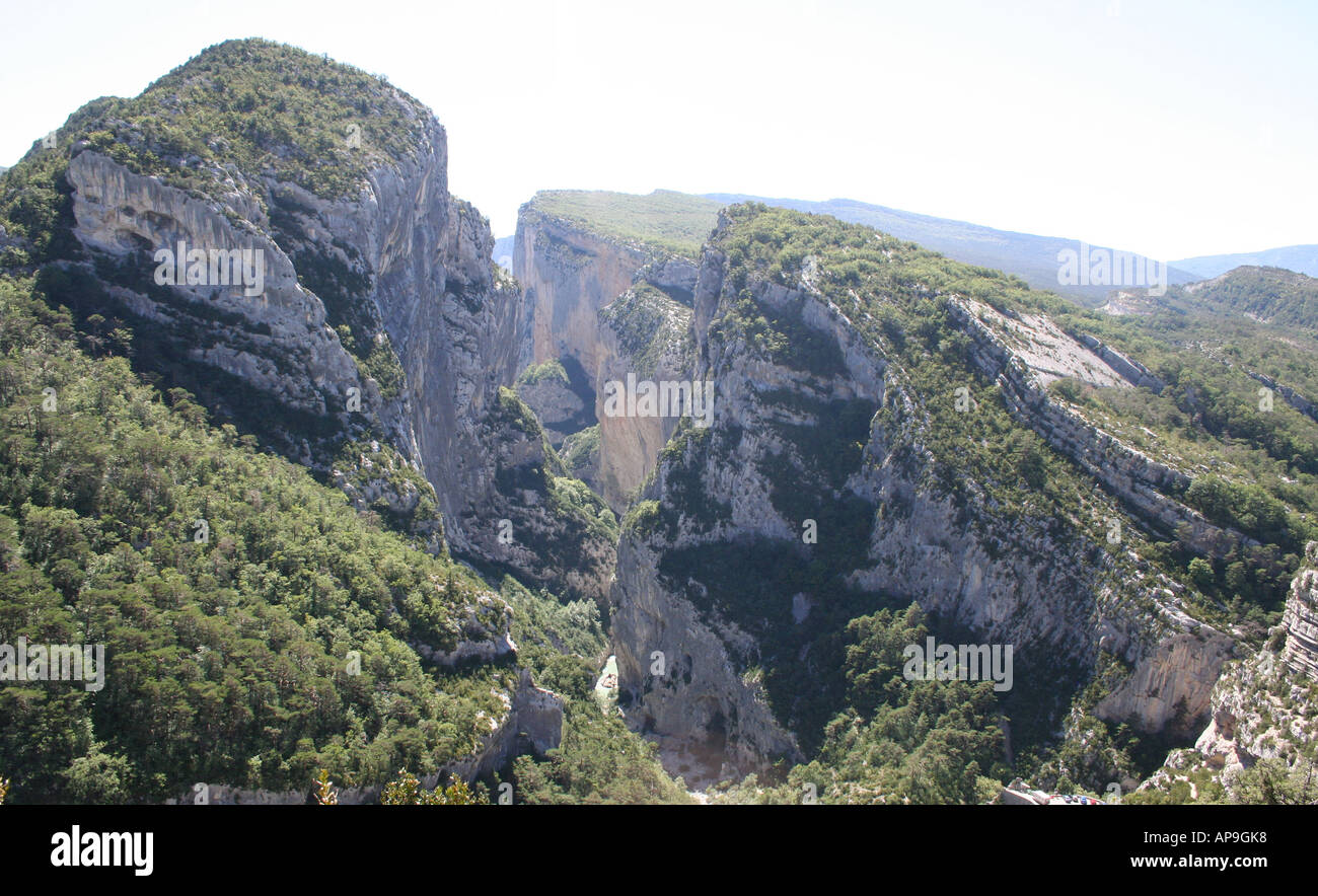view from Point Sublime Gorge du Verdon Southern France September 2006 ...