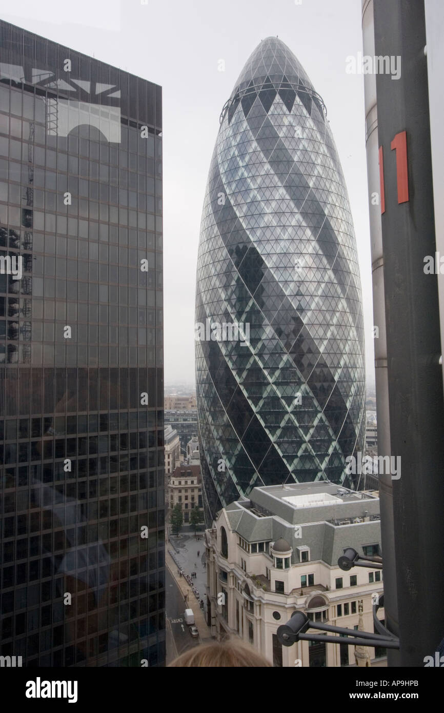 The Gerkin, 30 St Mary Axe, Swiss RE Building, City of London GB UK ...
