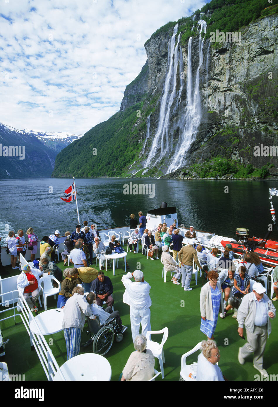 Geiranger fjord norway visitors hi-res stock photography and images - Alamy