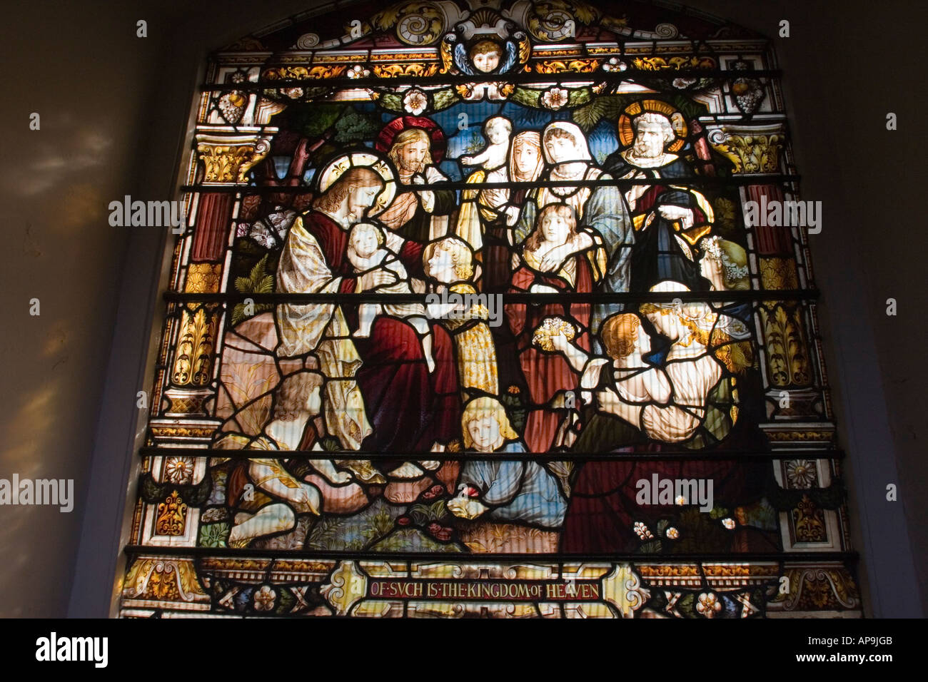 Window in St Marys Wanstead East London, Georgian church with original ...