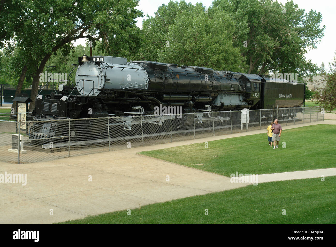 AJD50309, Cheyenne, WY, Wyoming, Holliday Park, Big Boy steam engine ...