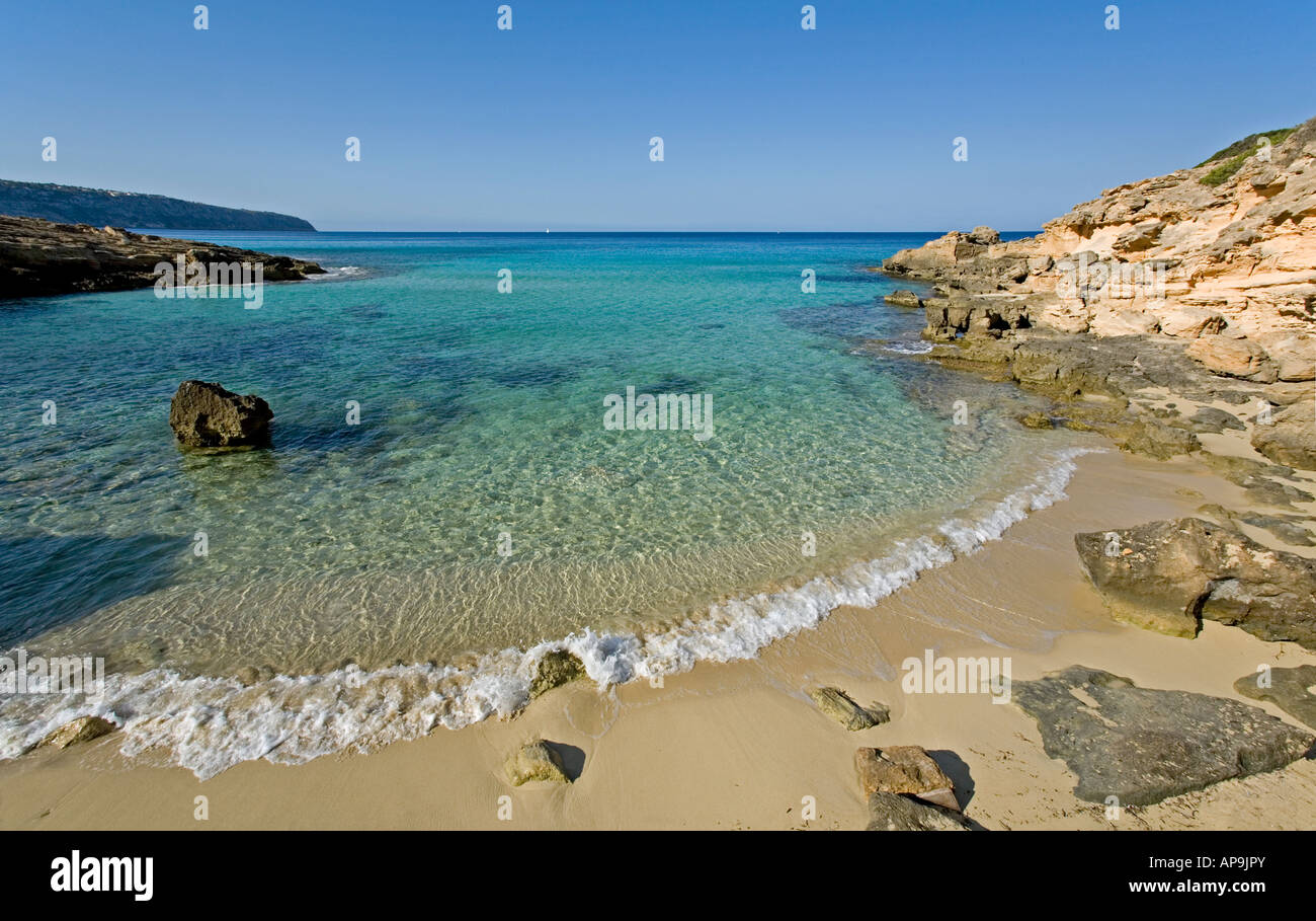 Cala Vella. Mallorca Island. Spain Stock Photo - Alamy