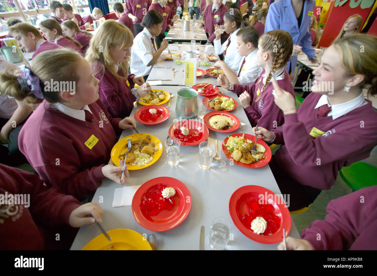 Queue to the canteen hi-res stock photography and images - Alamy