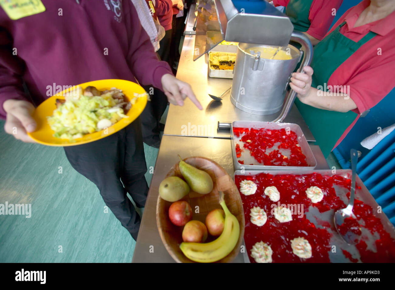 School Dinners Kent UK Stock Photo - Alamy