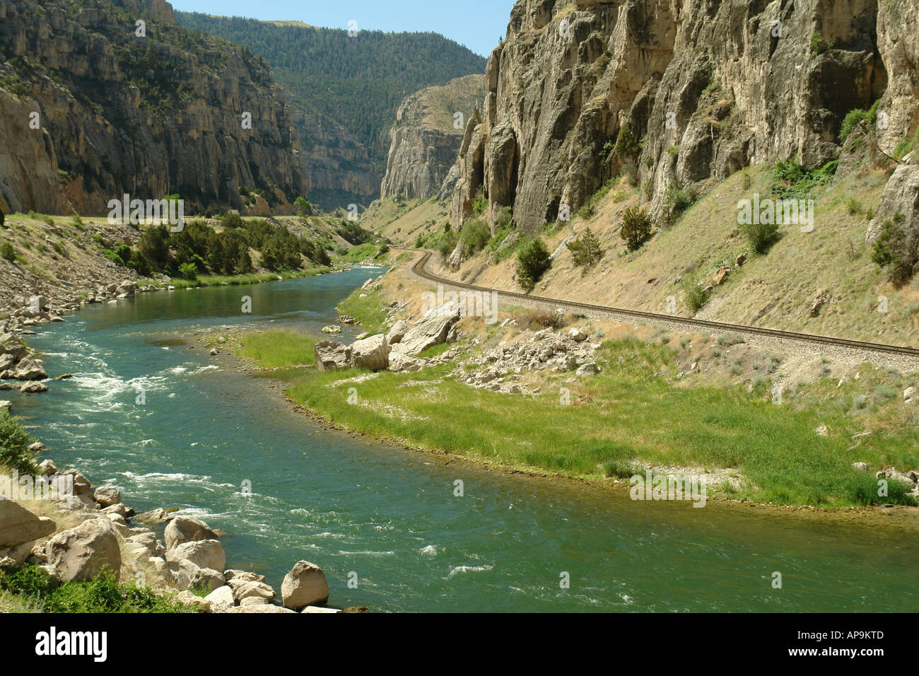 AJD50477, Thermopolis, WY, Wyoming, Wind River, Wind River Canyon Stock ...