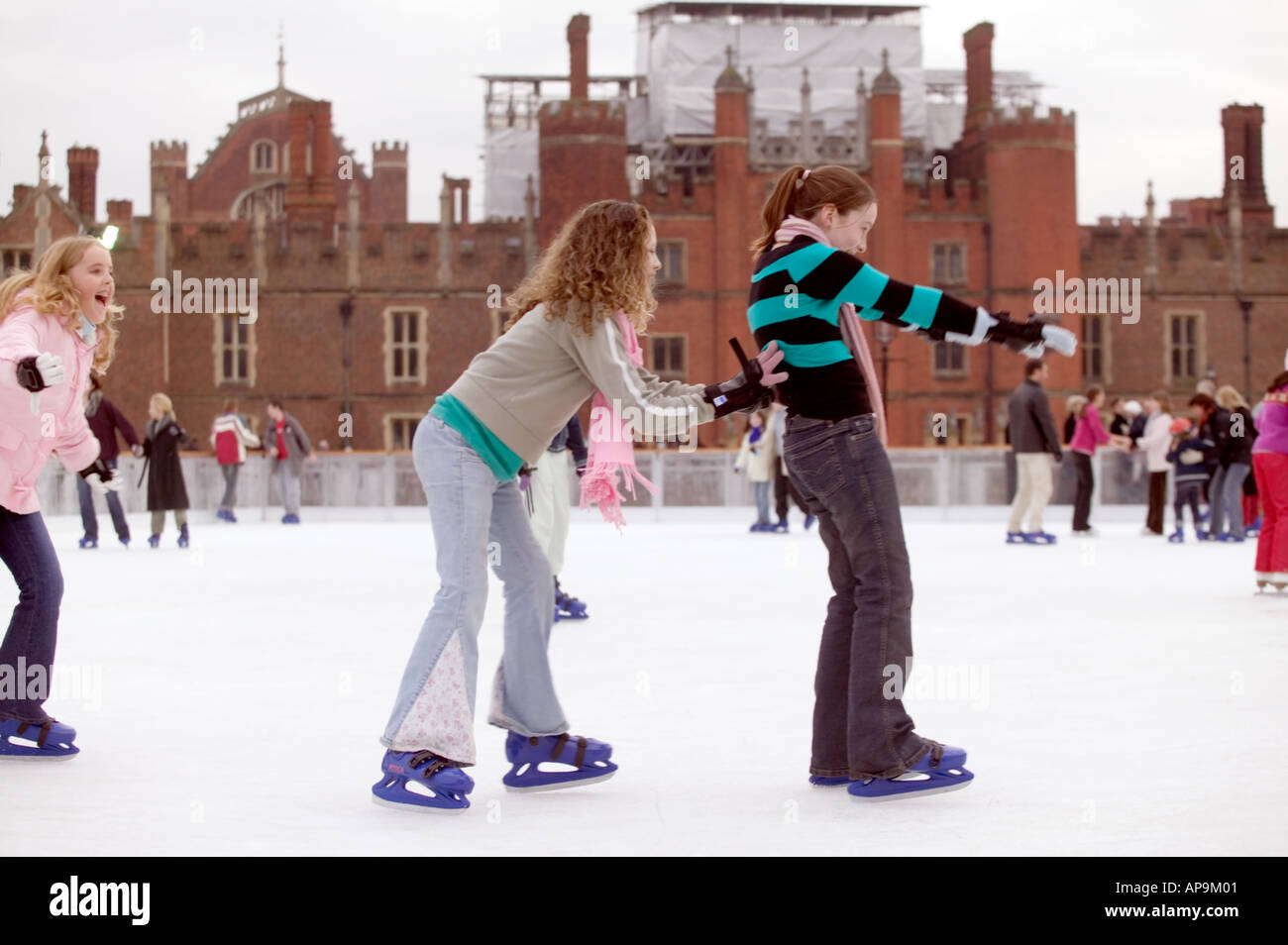 Ice skating hampton court palace hi-res stock photography and images ...