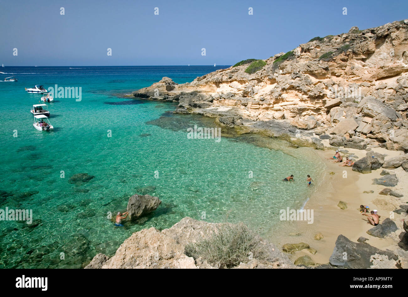 Cala Vella. Mallorca Island. Spain Stock Photo - Alamy