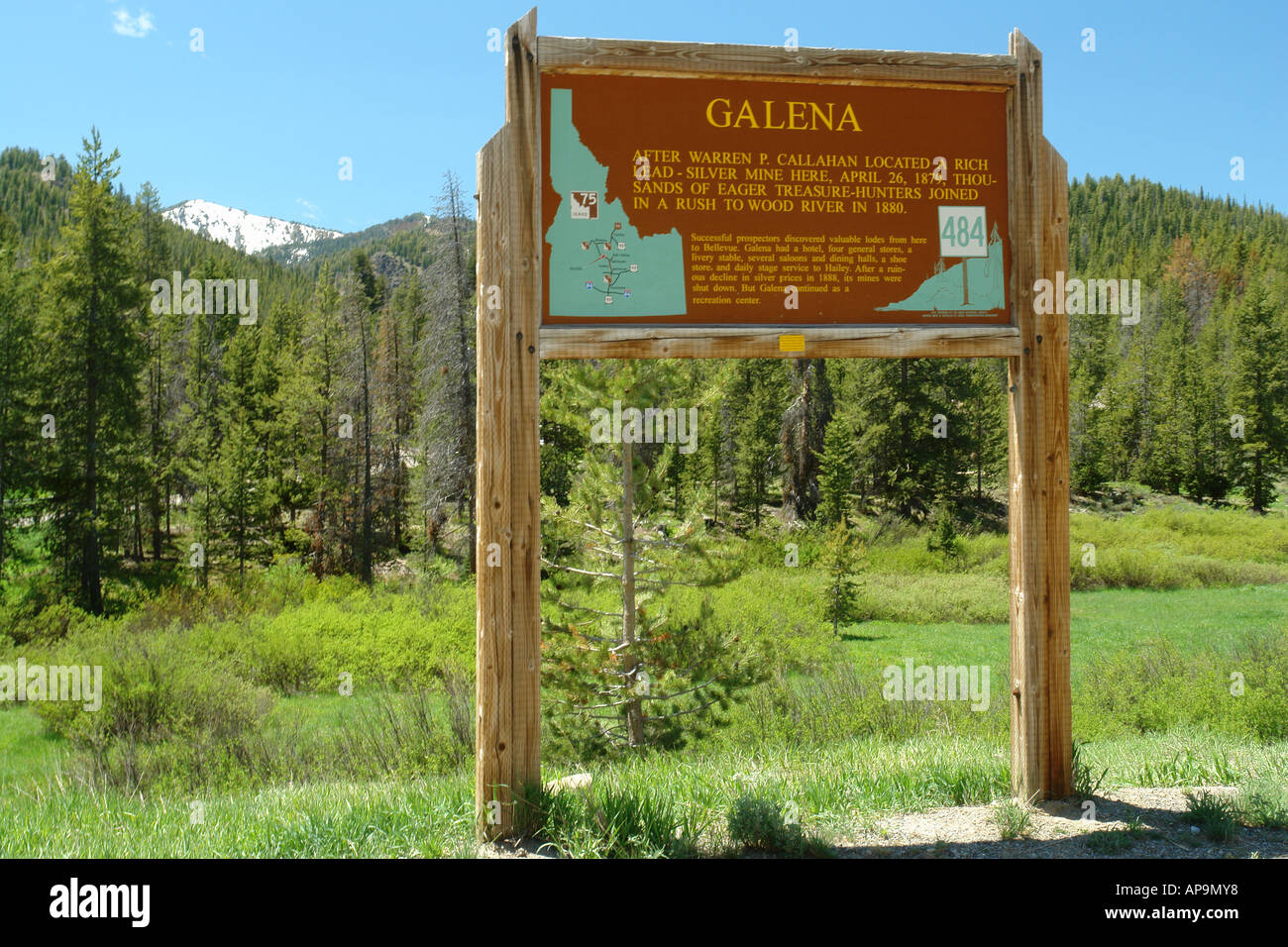 Sawtooth national recreation area sign hi-res stock photography and ...
