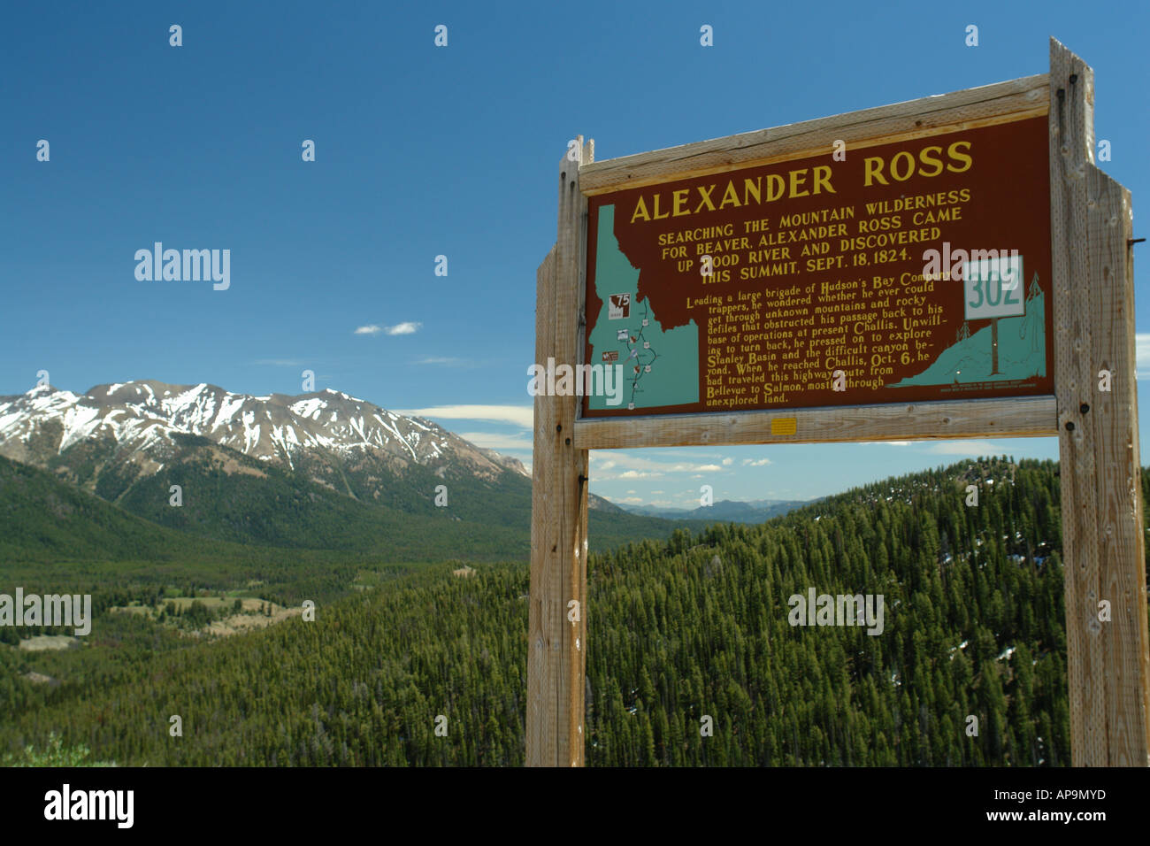 Sawtooth national recreation area sign hi-res stock photography and ...
