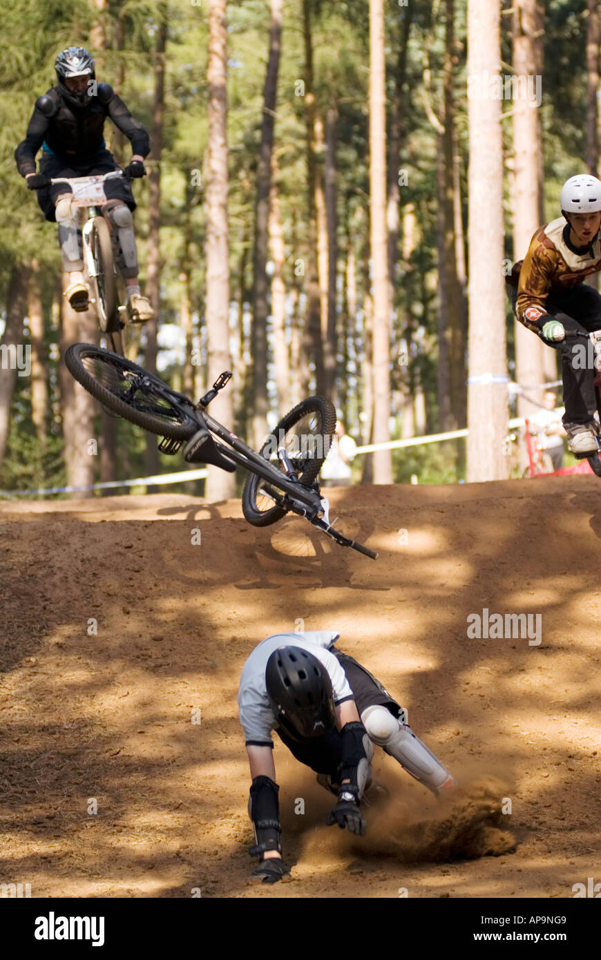 mountain bike biker race racing at Chicksands Bedfordshire final Round ...