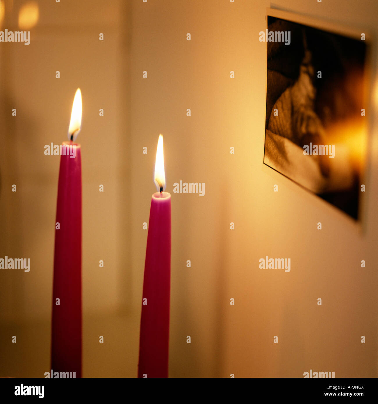 Lit candle candles hi-res stock photography and images - Alamy