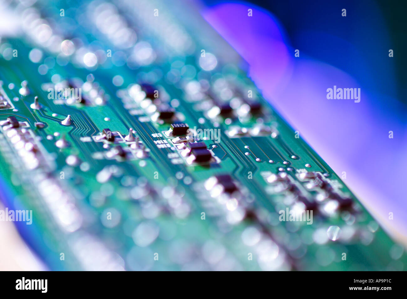 Telecoms circuit board, close up Stock Photo - Alamy