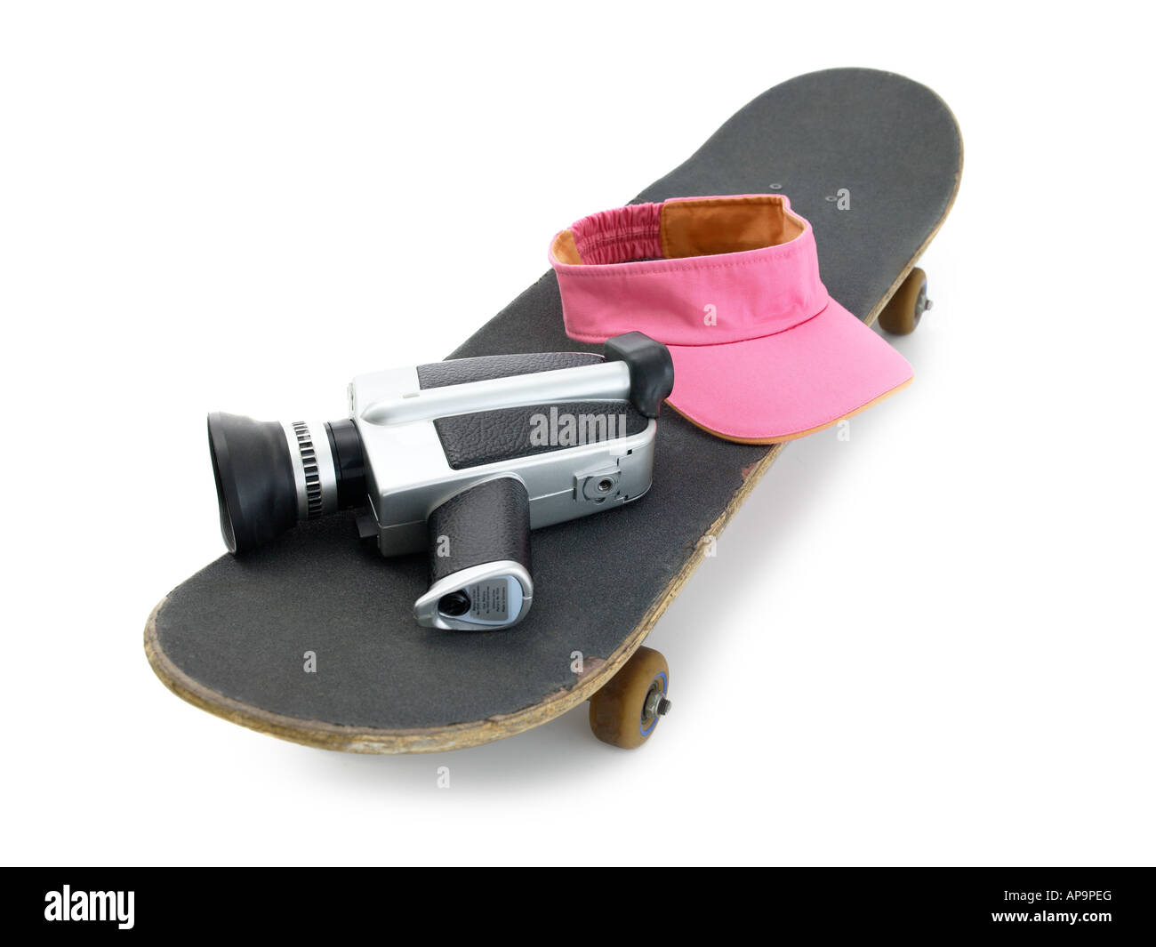 Technology video camera skateboard Cut Out Stock Images & Pictures - Alamy
