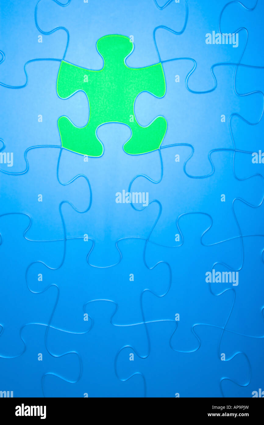 Jigsaw puzzle with missing piece Stock Photo - Alamy
