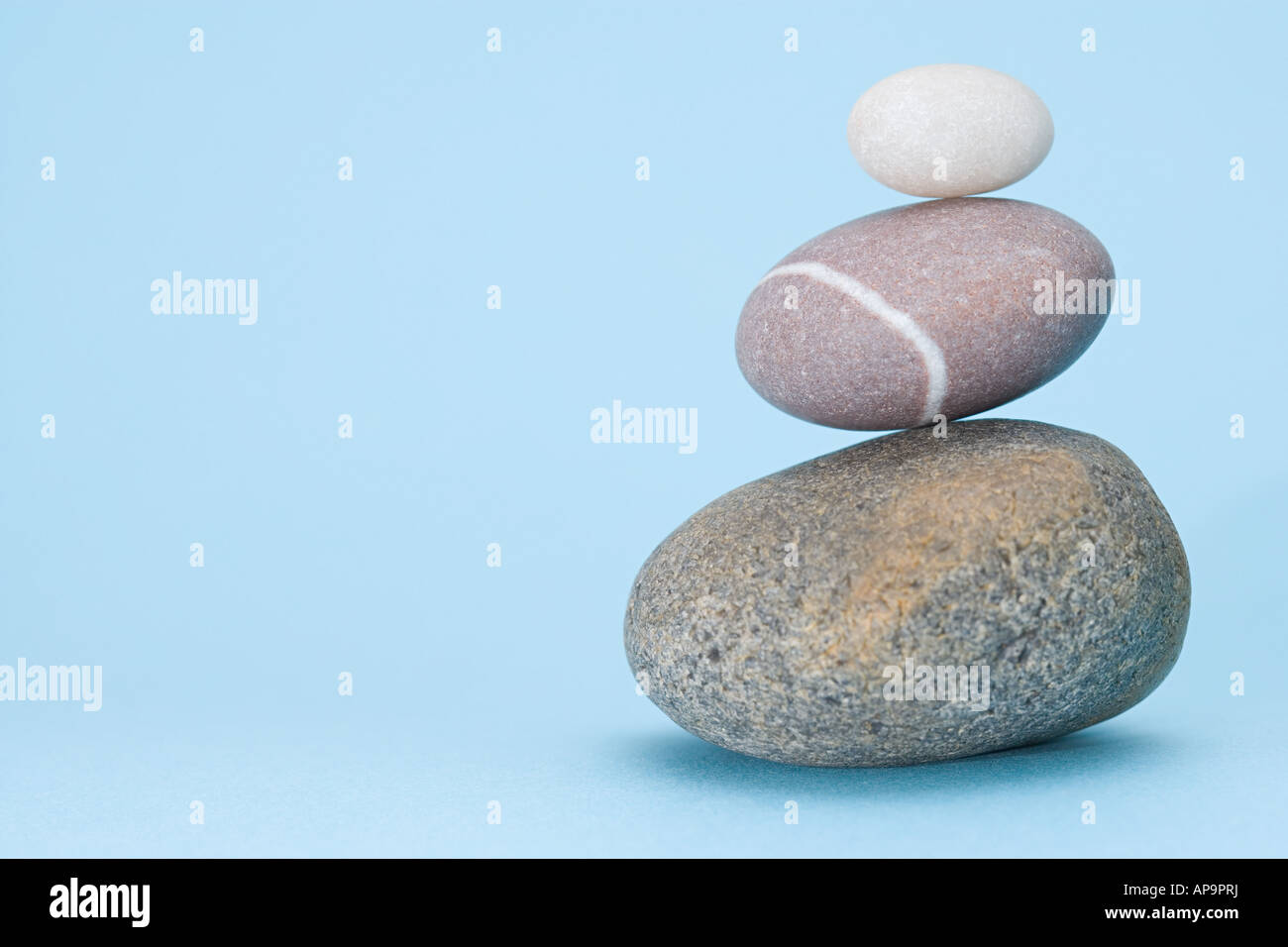 Stack of pebbles Stock Photo - Alamy