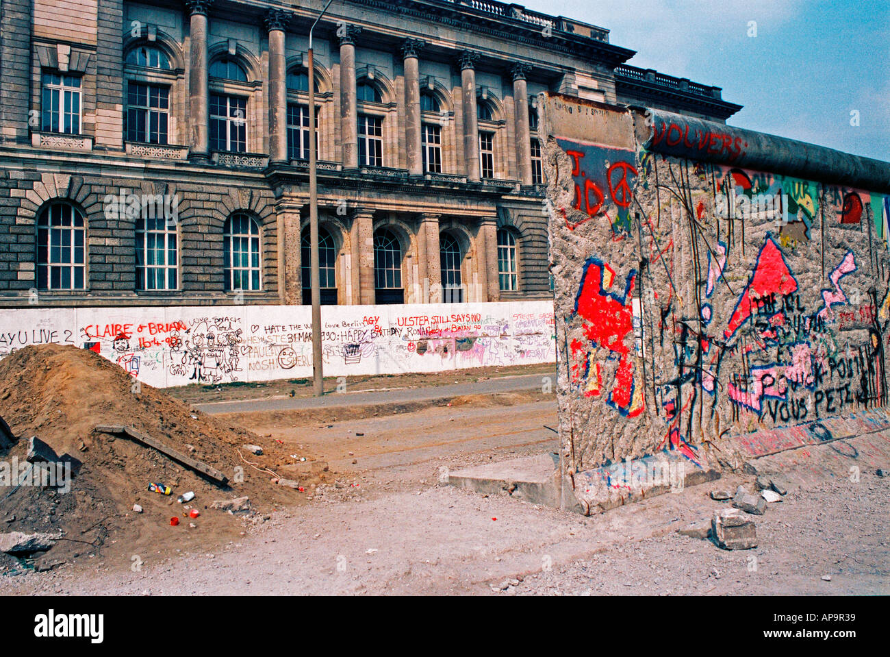 Germany Berlin Berlin Wall 1989 Shortly after the fall of the Wall A ...