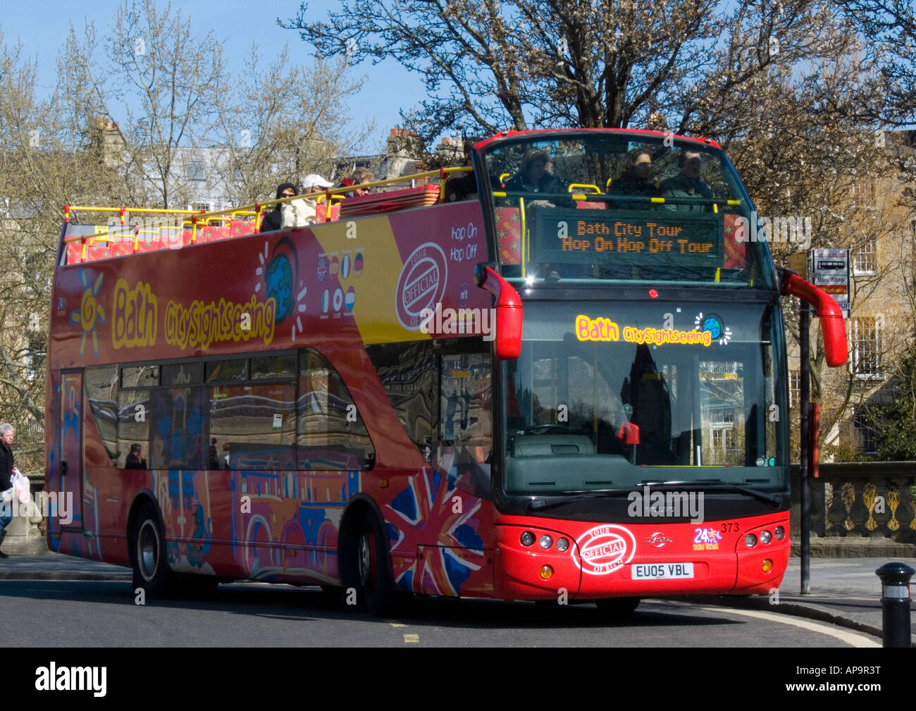 Tour Bus, Bath, Sommerset, UK Stock Photo - Alamy