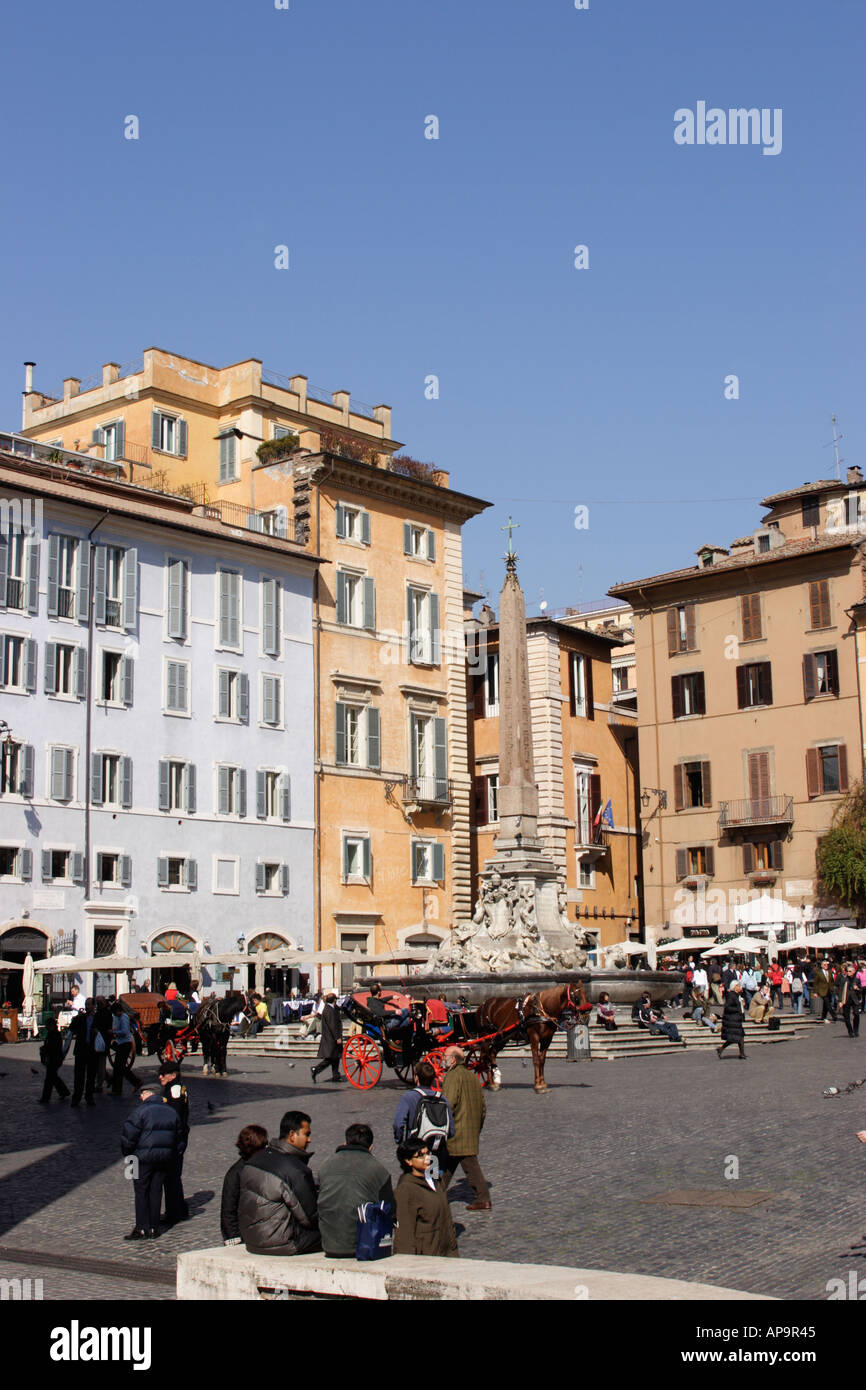 Piazza della Rotunda Rome Italy Stock Photo - Alamy