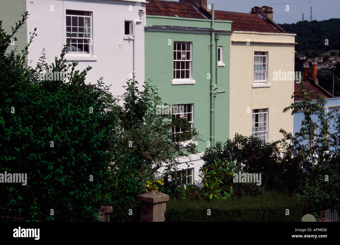 Frankley buildings larkhall georgian terrace bath colour hi-res stock ...