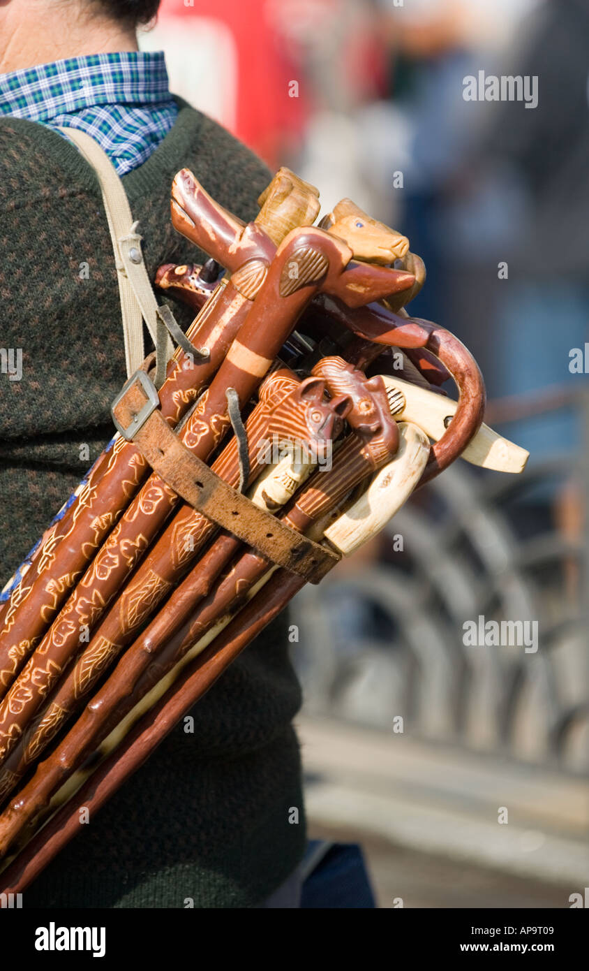 Hand made walking sticks hi-res stock photography and images - Alamy