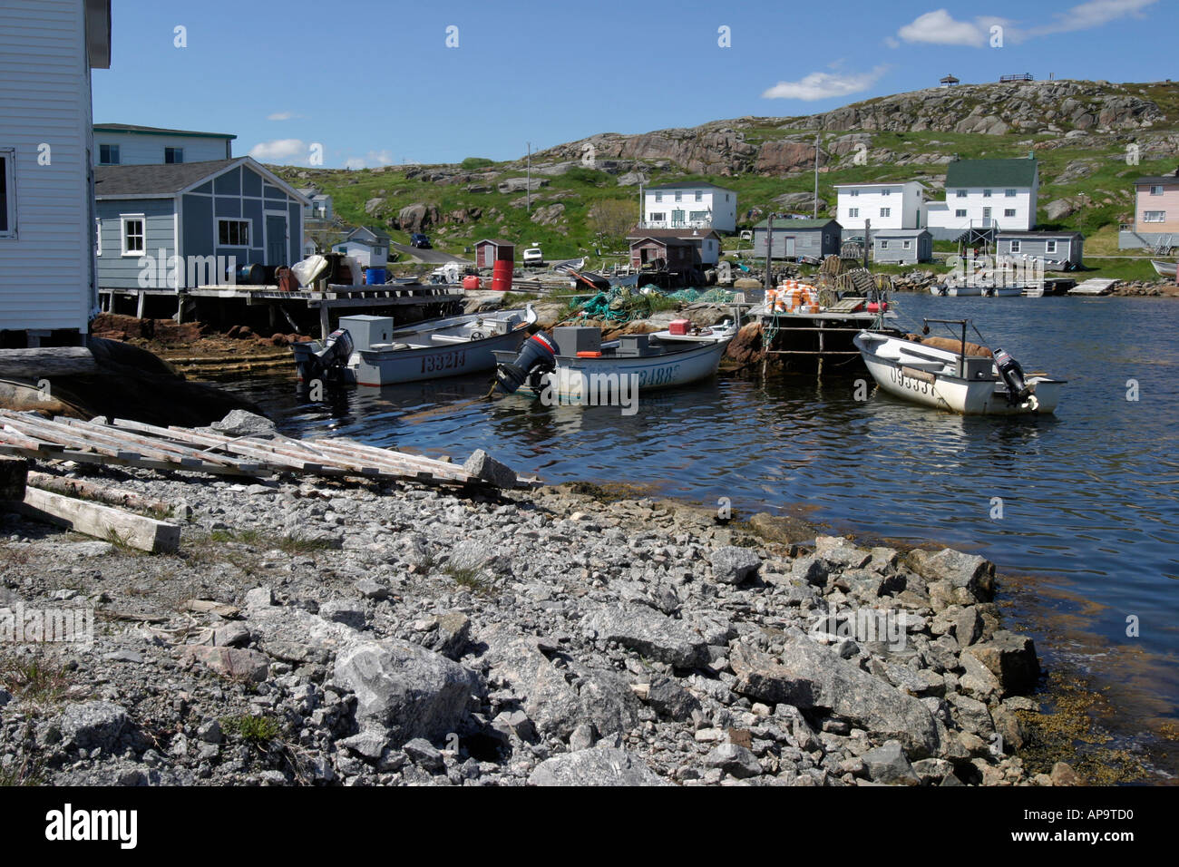 Greenspond Outport fishing harbour on the Newfoundland east coast Stock ...