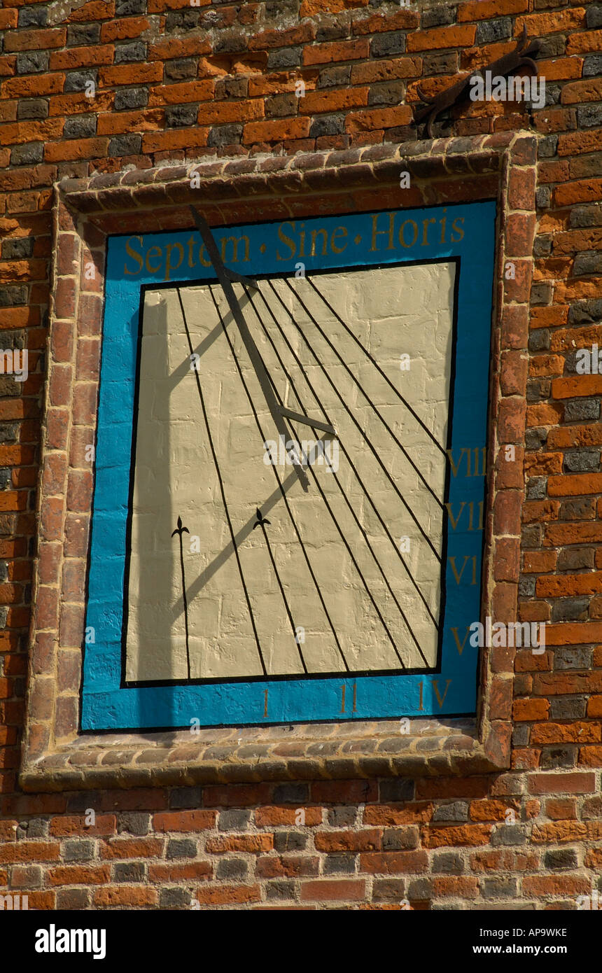 Wall mounted Sundial, England, UK Stock Photo - Alamy