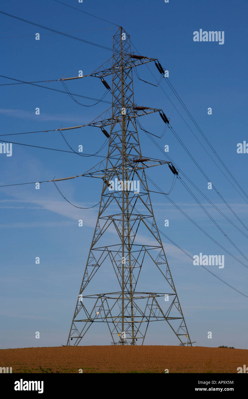 Electricity Pylon UK Stock Photo - Alamy