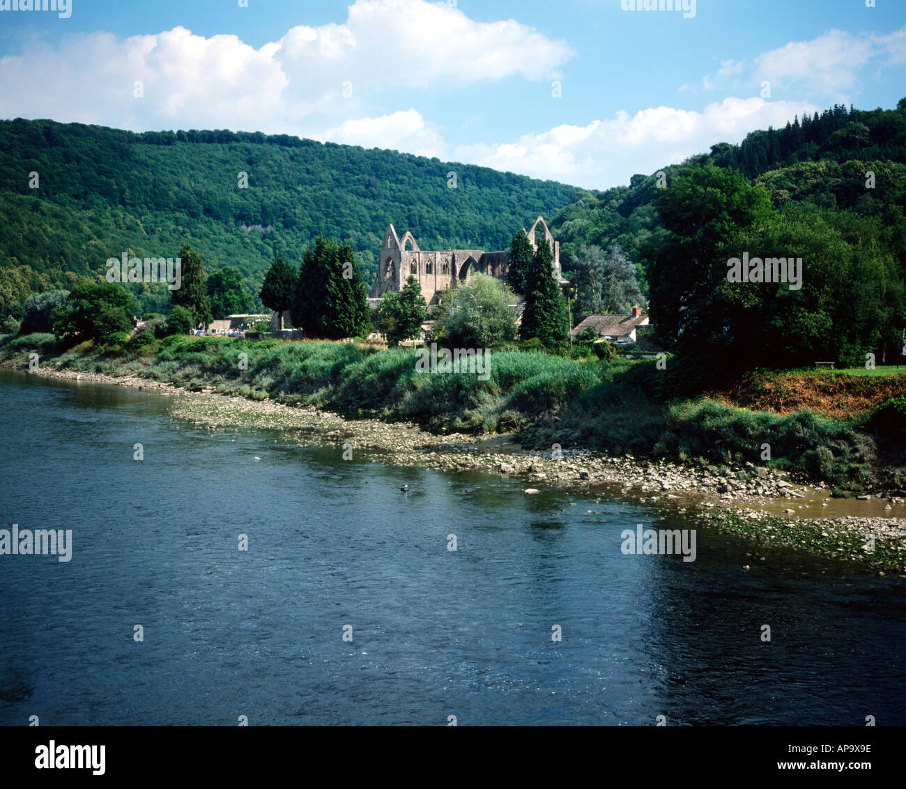 tintern abbey wye valley south wales Stock Photo - Alamy