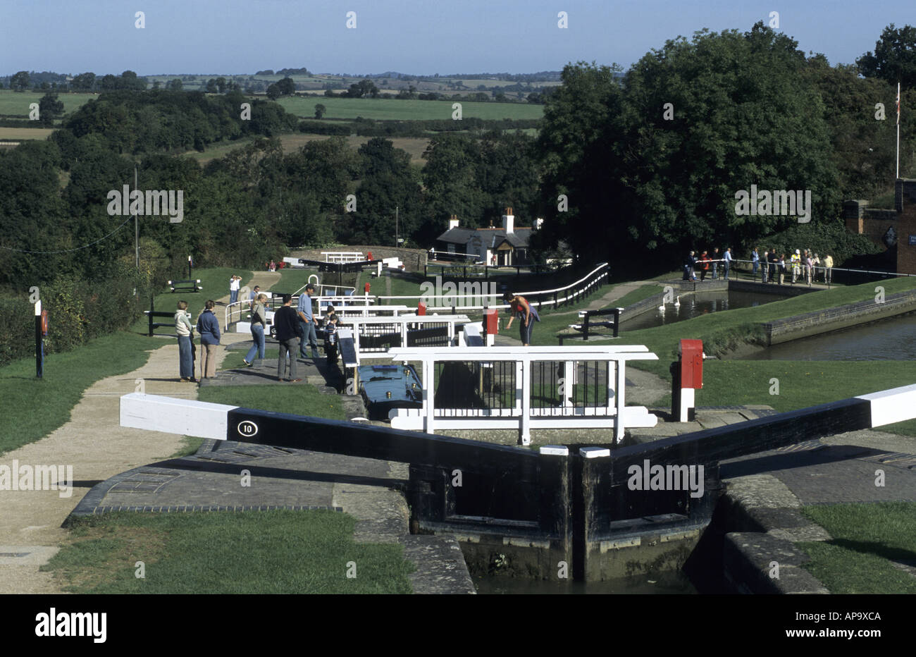 Leicestershire lock flight gates hi-res stock photography and images ...