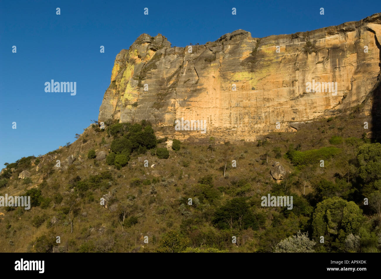 Sandstone cliff, Isalo National Park, Madagascar Stock Photo - Alamy
