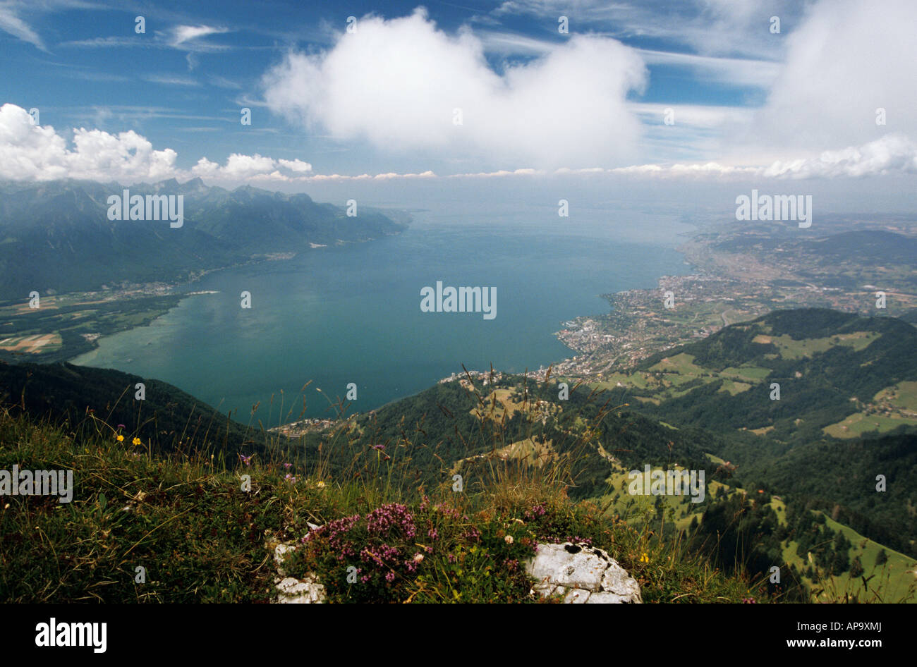 Lake geneva switzerland Stock Photo - Alamy