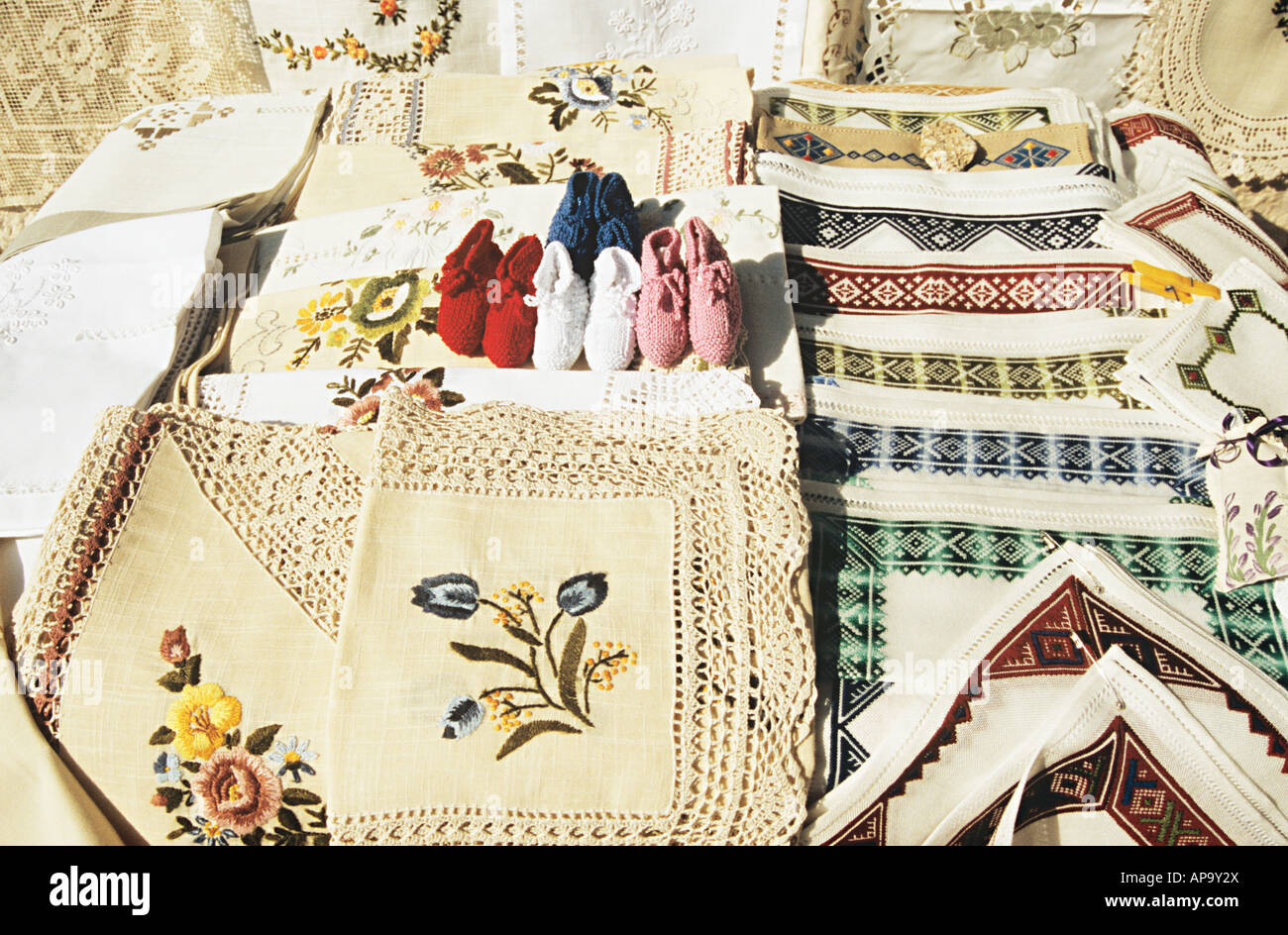 Embroidery handkerchief hi-res stock photography and images - Alamy