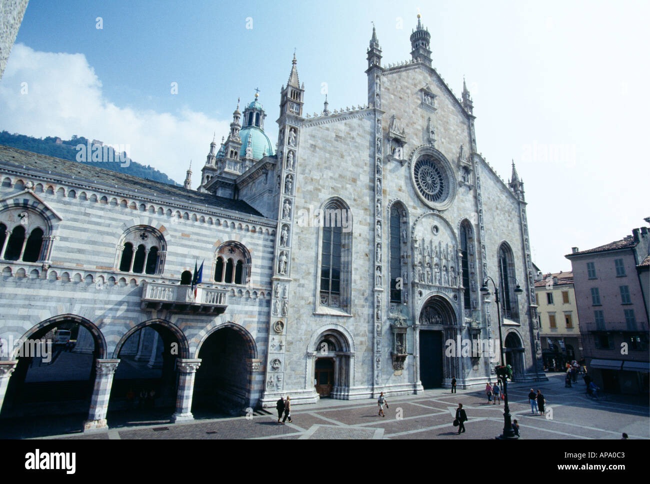 Exterior of Duomo at Como on Lake Como Italy Stock Photo - Alamy