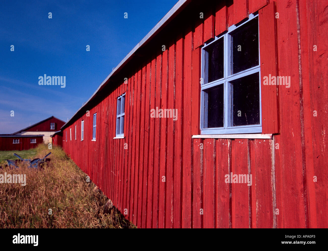 Sheds used by fishermen in Denmark Stock Photo - Alamy