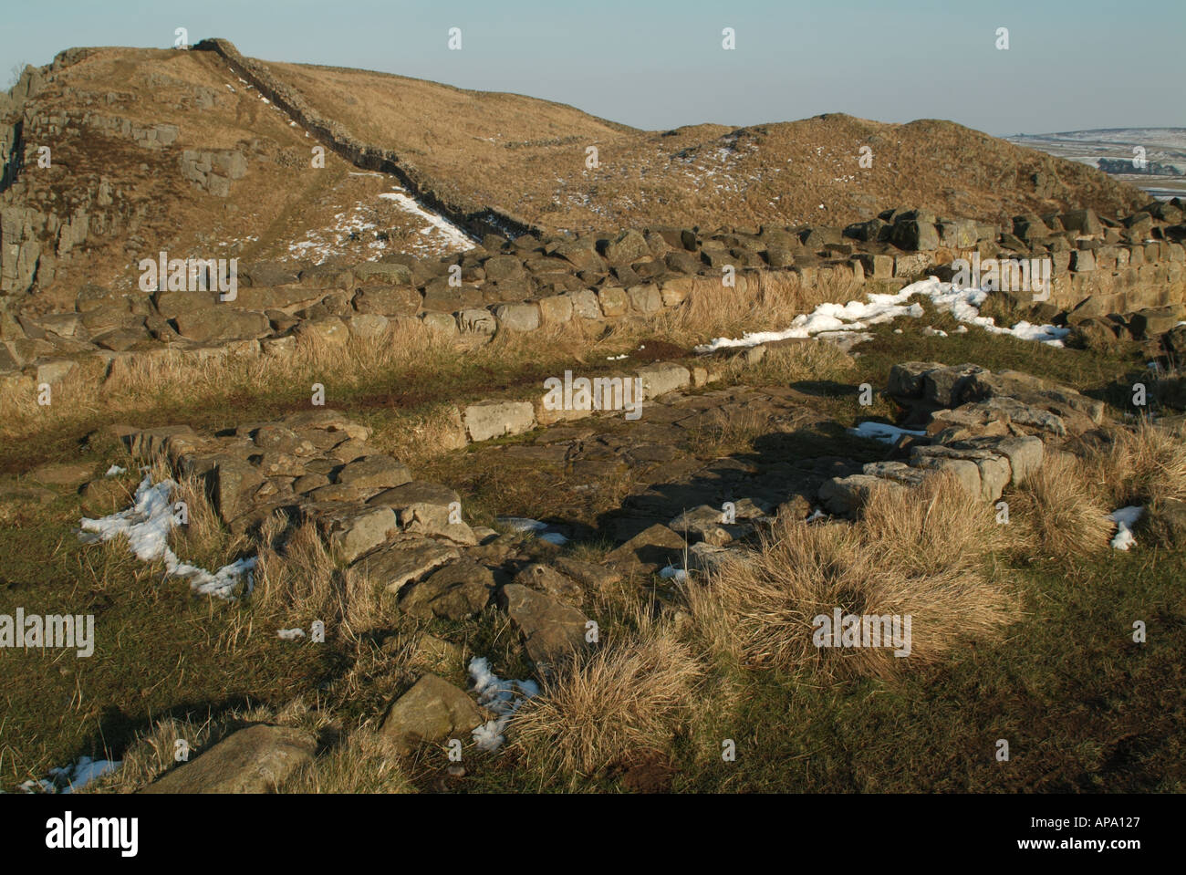 Walk hadrian's wall winter hi-res stock photography and images - Alamy