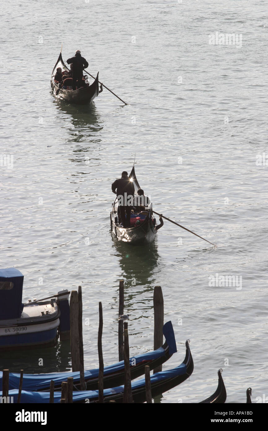 Gondoliers venice canal hi-res stock photography and images - Alamy