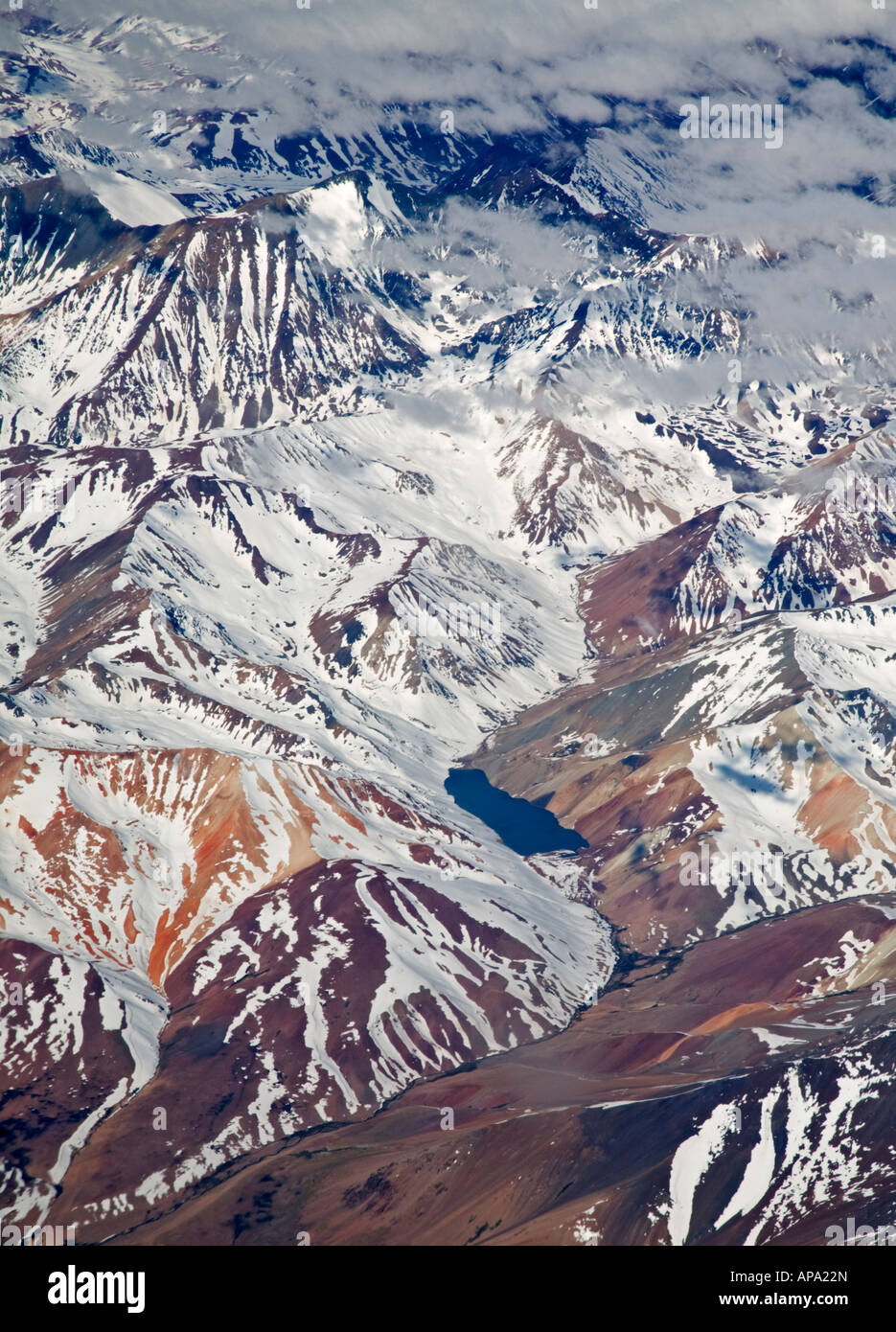 Aerial lake andes chile hi-res stock photography and images - Alamy