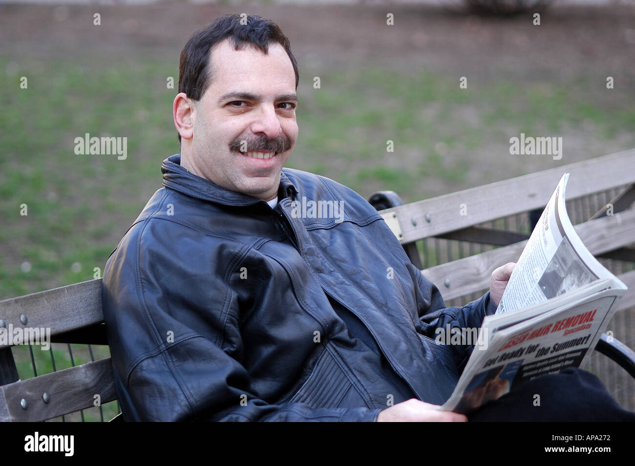 Portrait happy man reading hi-res stock photography and images - Alamy